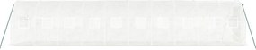 vidaXL Skleník s ocelovým rámem 20 m² 10 x 2 x 2 m [3188031] Barva: Bílá