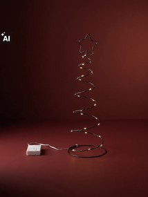 Sinsay - Vánoční dekorace ve tvaru stromu s LED světly - černá