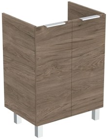 Ideal Standard Eurovit+ - Umyvadlová skříňka, 84x60x44 cm, 2 dvířka, panty L/P, ořech R0258Y9