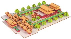 Woodcraft construction kit Woodcraft Dřevěné 3D puzzle Konfuciův chrám