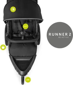 Hauck Sporťák Runner 2 black