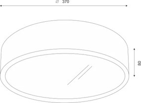 Brilagi - LED RGBW Stmív. strop. sv. CARVALHO 2xE27/15W/230V Wi-Fi dub pr. 37,5