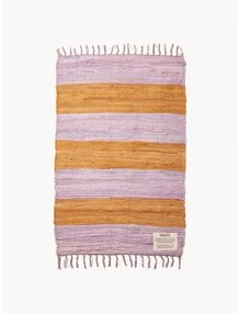 Ručně tkaný bavlněný koberec's třásněmi Chindi