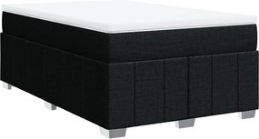 Box spring postel s matrací černá 120x200 cm textil 3285465