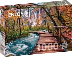 ENJOY Puzzle Lesní potok v Plitvicích, Chorvatsko / 1000 dílků / od 14