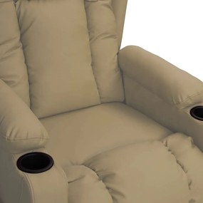Polohovací křeslo cappuccino umělá kůže 339070