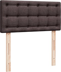 Box spring postel s matrací tmavě hnědá 90x200 cm textil 3288088