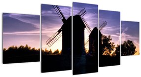 Větrné mlýny - obraz