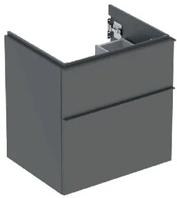 Geberit iCon - Umyvadlová skříňka, 59x62x48 cm, 2 zásuvky, lávová 502.303.JK.1