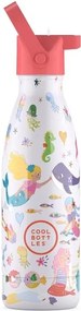 Cool bottles dětská nerezová termolahev kids sweet mermaids třívrstvá 350 ml 3d
