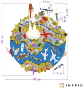 Samolepky do dětského pokoje - Světová doprava