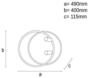LED Stmívatelné stropní svítidlo LED/65W/230V 3000-6500K bílá + dálkové ovládání