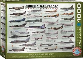 EUROGRAPHICS Puzzle Moderní bojová letadla / 1000 dílků / 67,6 × 48,9