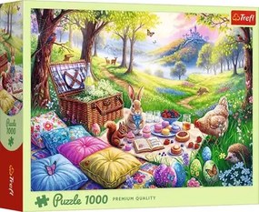 TREFL Puzzle Piknik na louce / 1000 dílků / 68,3 x 48 cm