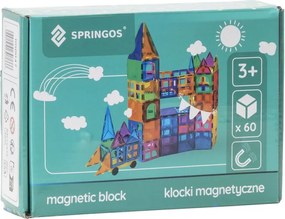 Magnetická stavebnice 60 dílů SPRINGOS KG0047