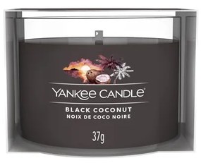 Yankee Candle Votivní svíčka ve skle Black Coconut, 37g
