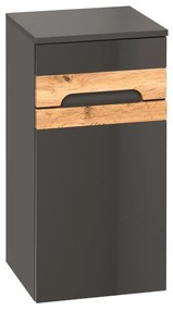 Koupelnová závěsná skříňka spodní Galaxy 810 1D/1S šedý grafit/dub votan
