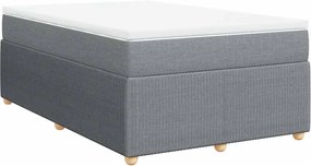 Box spring postel s matrací světle šedá 120 x 200 cm textil 3285560