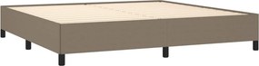 Box spring postel s matrací taupe 200x200 cm textil 3141965