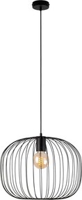 Lustr na lanku OVELLA 1xE27/15W/230V pr. 46 cm černá