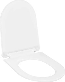 vidaXL Toaletní sedátko pomalé sklápění rychloupínací [145017] Barva: Bílá
