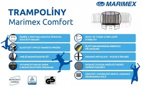 Trampolína Marimex Comfort 366 cm + ochranná síť + schůdky ZDARMA 19000096