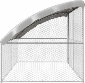 Psí kennel 2 ks Stříbrná 4 x 2 x 2 m Pozinkovaná ocel 3368328