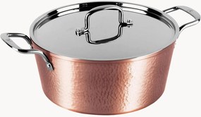 Hrnec's nepřilnavým povrchem a pokličkou Hammered Copper