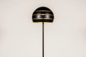 Stojací retro lampa Cantonn Nero and Gold