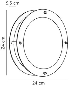Nordlux - Venkovní nástěnné svítidlo MALTA 1xE27/60W/230V IP54 stříbrná