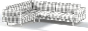 Potah na pohovku IKEA Norsborg rohová 5-místná barva šedá látka pletený vzor, vzorované