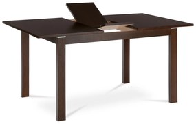 Jídelní stůl rozkládací 120+30x80x74 cm, deska MDF, dýha, nohy masiv, oŕech - BT-6777 WAL