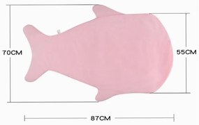 KIK Dětský spací pytel žralok, růžová, KX9920_3