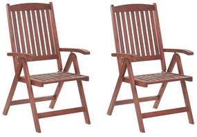 Set 2 ks. zahradních židlí TRATORIA (tmavě červená). 1026931