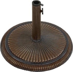 Stojan na slunečník bronzový 45 x 45 x 30 cm litina 317771