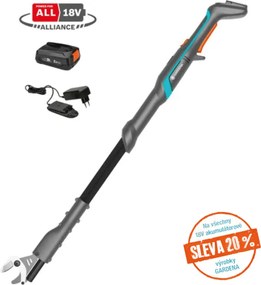 Gardena EasyCut 110/18V P4A - sada - Akumulátorové nůžky vyvětvovací