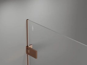 Mexen Lunar-F, skládací sprchový kout levý 100 x 70 cm, 8mm čiré sklo, růžové zlato 836-100-070-60-00-L
