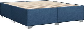 Rám postele bez matrace modrý 180 x 200 cm textil 3284498