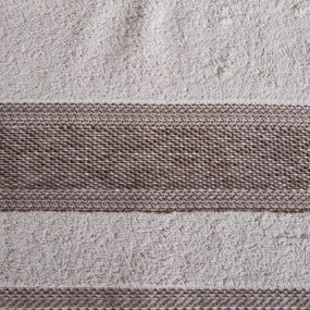 BAVLNĚNÝ RUČNÍK KALI SADA 1KS 50X90 CM, 1KS 70X140 CM BÉŽOVÁ