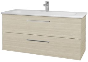 Dřevojas Koupelnová skříň GIO SZZ2 120 Varianta: N01 Bílá lesk / Úchytka T04 / L03 Antracit vysoký lesk