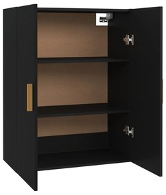 Závěsná nástěnná skříňka černá 69,5 x 34 x 90 cm - Default Title