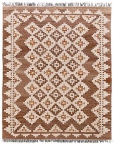 Diamond Carpets koberce Ručně vázaný kusový koberec M. Kelim DE 2262 Brown Mix - 80x150 cm