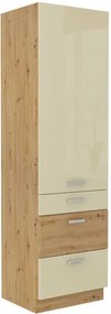 Kuchyňská skříň Artisan 60 DKS-210 3S 1F Barva dvířek krém lesk