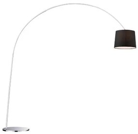 Ideal Lux Stojací lampa DORSALE Barva stínidla: černá, Barva podstavce: chrom