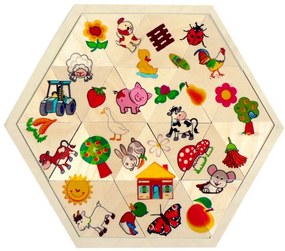 Hess Puzzle mozaika Farma 24 dílků