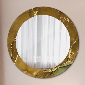Kulaté zrcadlo s dekorem Kovové víry fi 60 cm