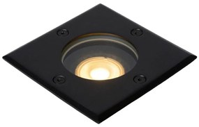 Lucide 11800/01/30- Venkovní zápustné svítidlo BILTIN 1xGU10/35W/230V IP67 černá
