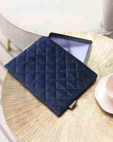 Pouzdro na tablet Velvet barva tmavě modrá látka lesklé, sametová