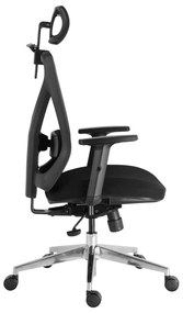 Kancelářská ergonomická židle Neoseat JERROD — černá, nosnost 150 kg