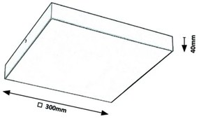 Rabalux - LED Stropní svítidlo LED/24W/230V 2800-6000K IP44 bílá